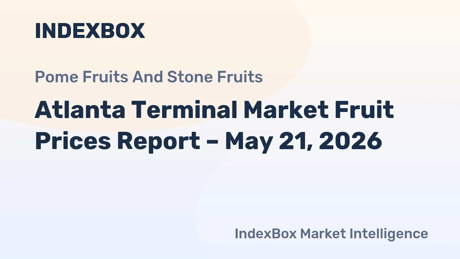 Atlanta Terminal Market Fruit Prices Report – May 21, 2026