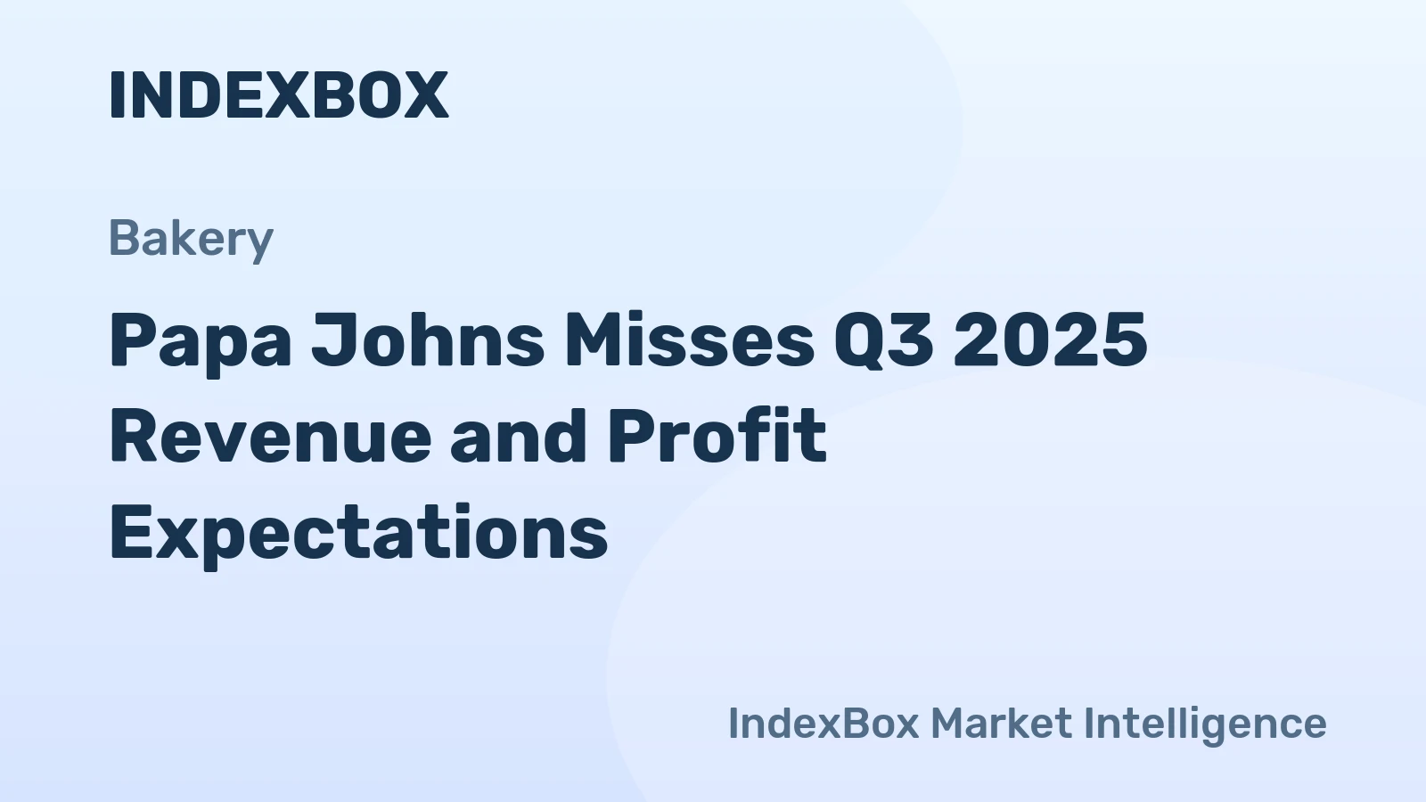 Papa Johns Misses Q3 2025 Revenue and Profit Expectations