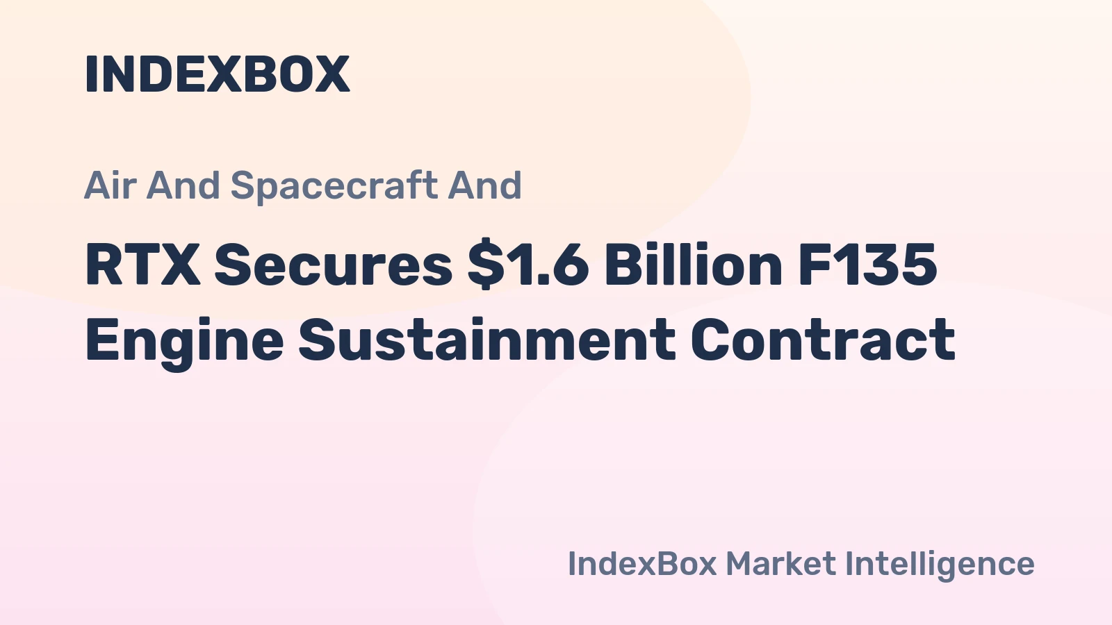 RTX Secures $1.6 Billion F135 Engine Sustainment Contract