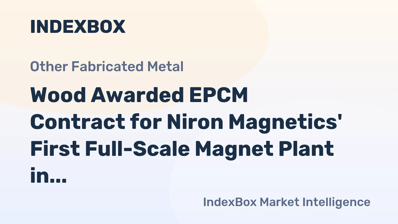 Wood Awarded EPCM Contract for Niron Magnetics' First Full-Scale Magnet Plant in Minnesota
