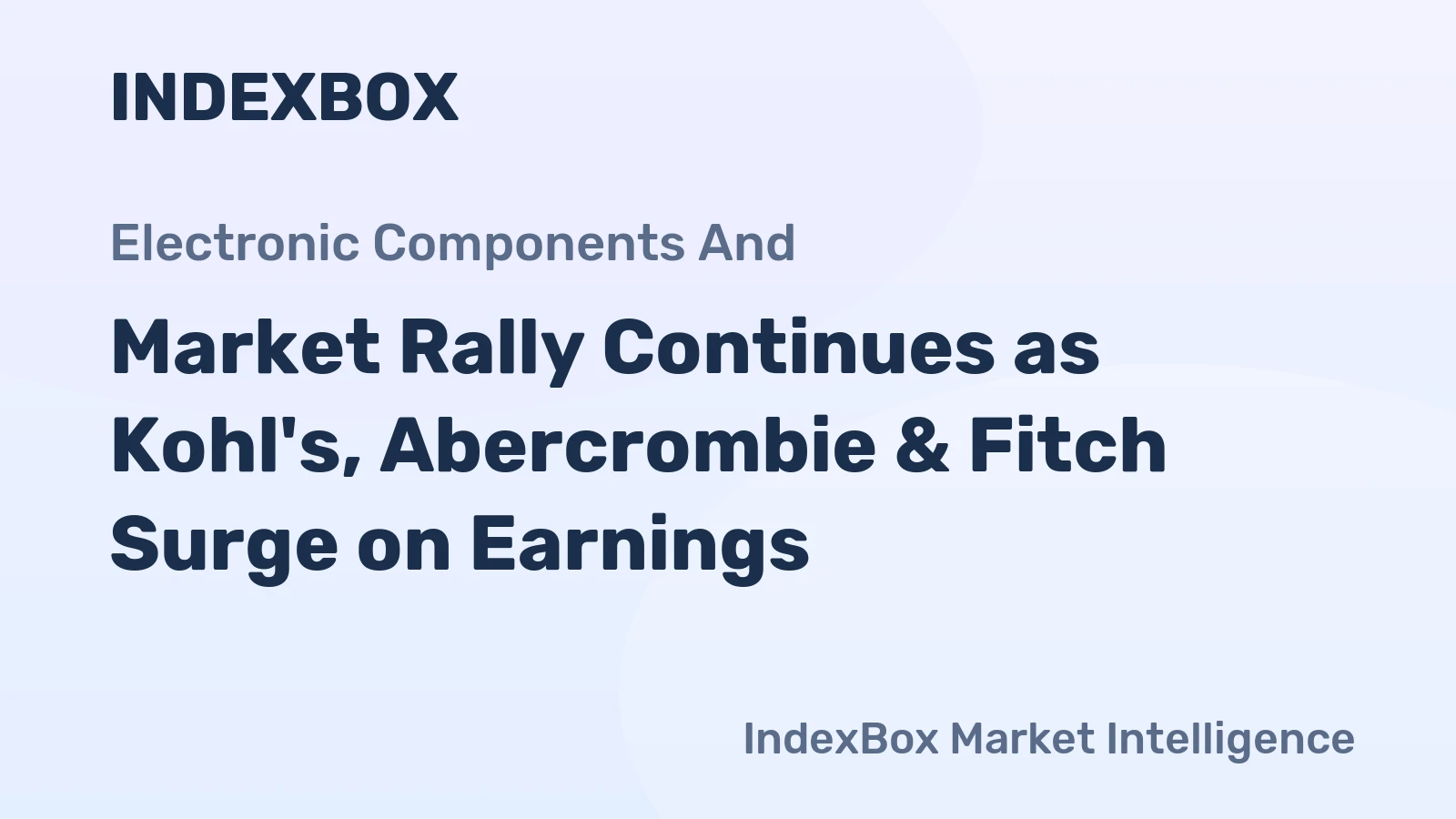 Market Rally Continues as Kohl's, Abercrombie & Fitch Surge on Earnings