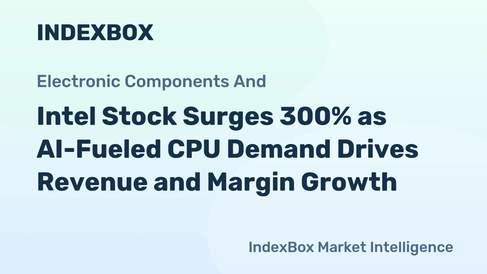 Intel Stock Surges 300% as AI-Fueled CPU Demand Drives Revenue and Margin Growth