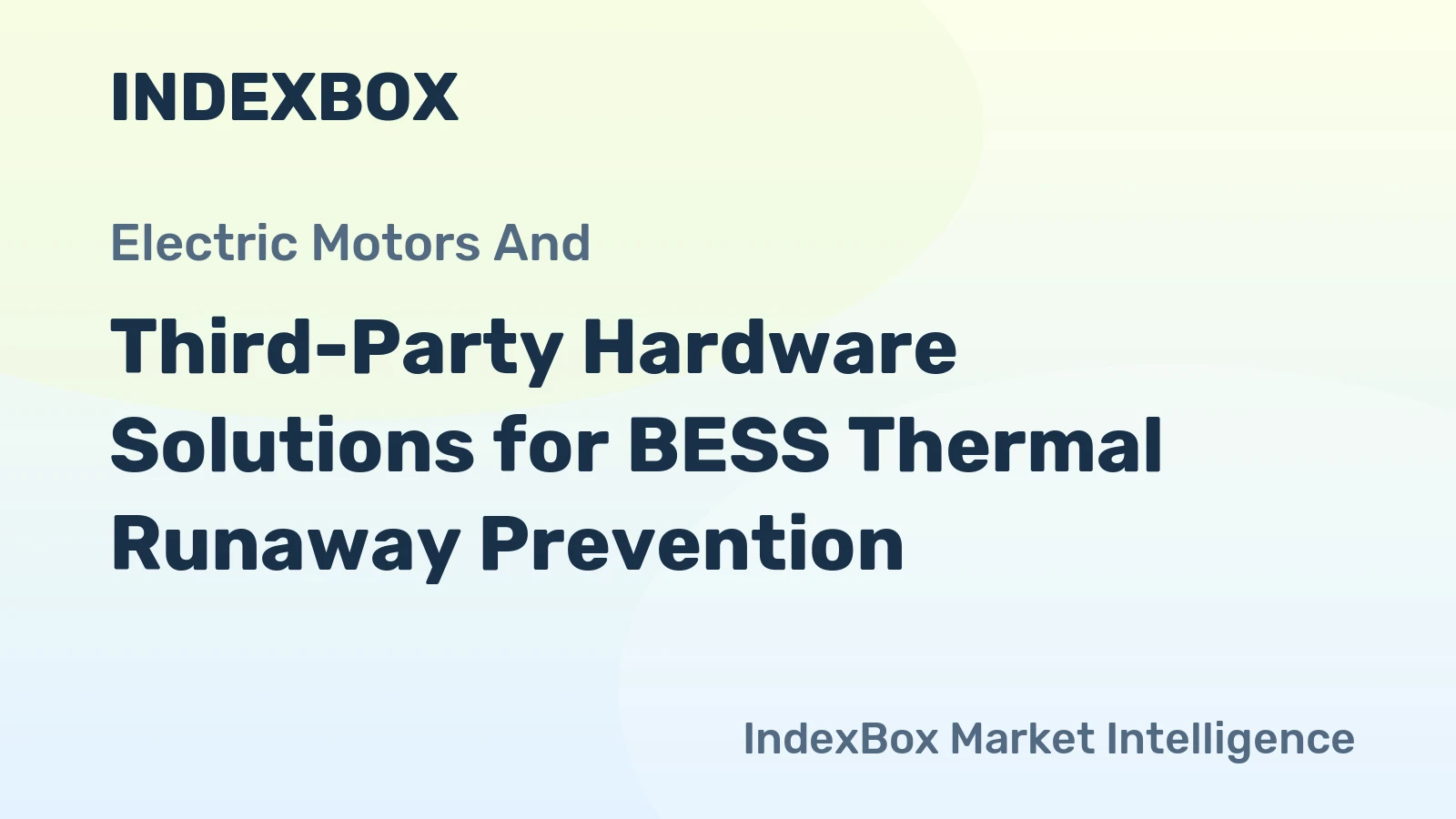 Third-Party Hardware Solutions for BESS Thermal Runaway Prevention