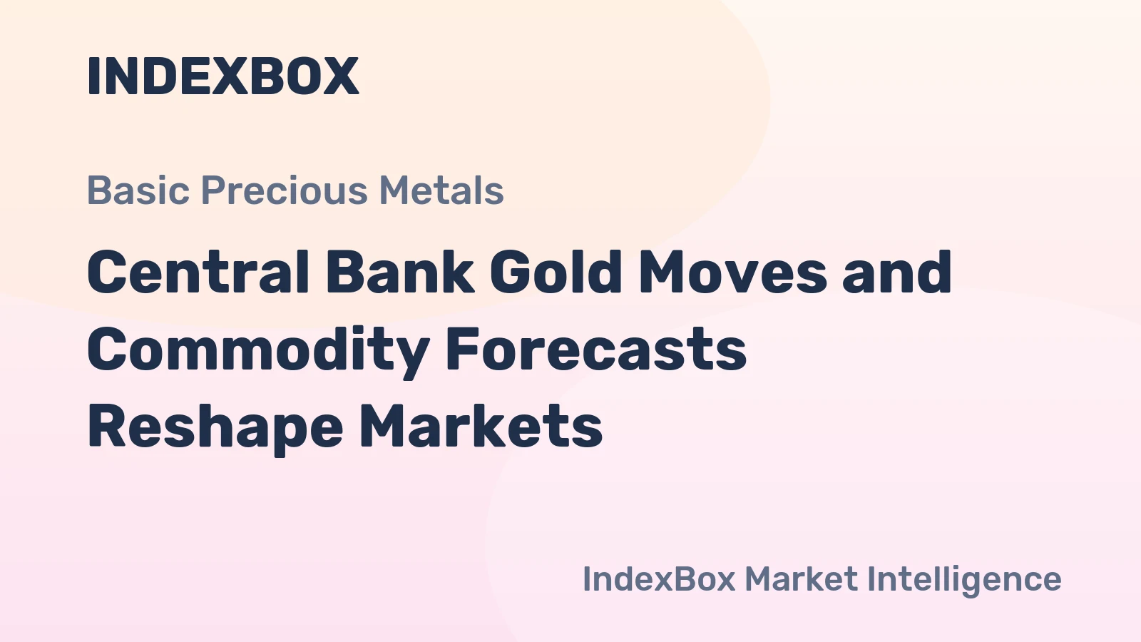 Central Bank Gold Moves and Commodity Forecasts Reshape Markets