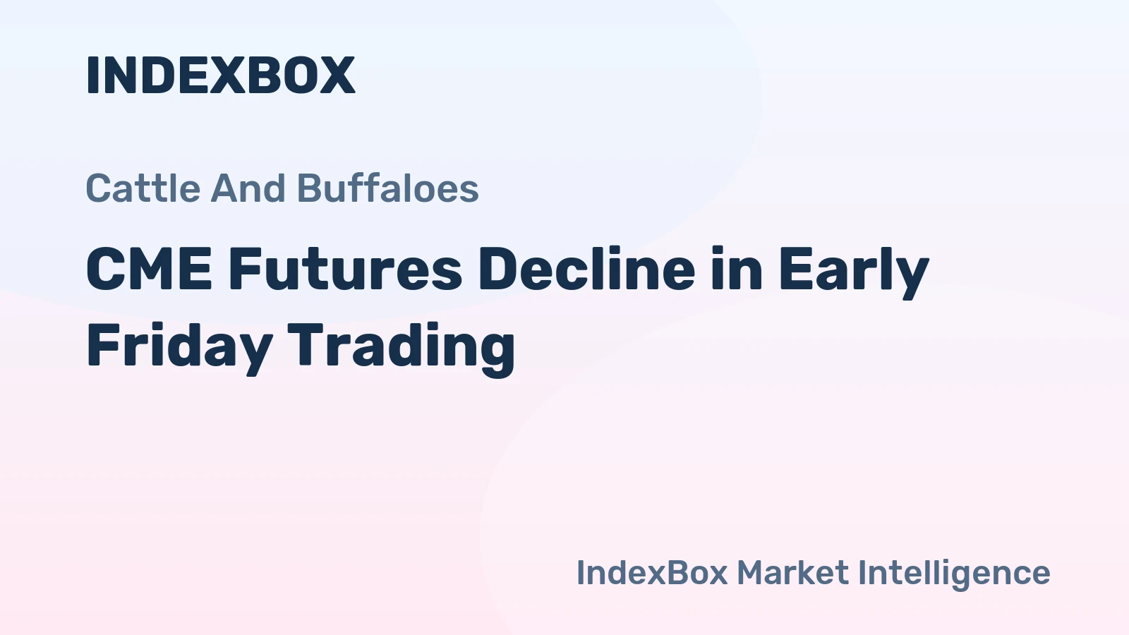 CME Futures Decline in Early Friday Trading