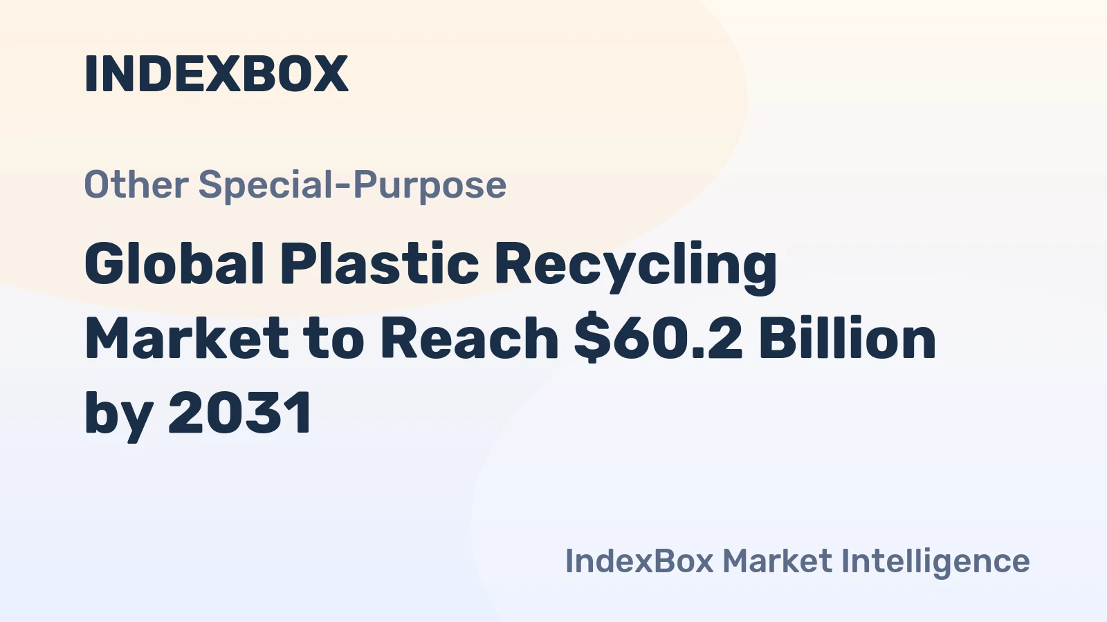 Global Plastic Recycling Market to Reach $60.2 Billion by 2031