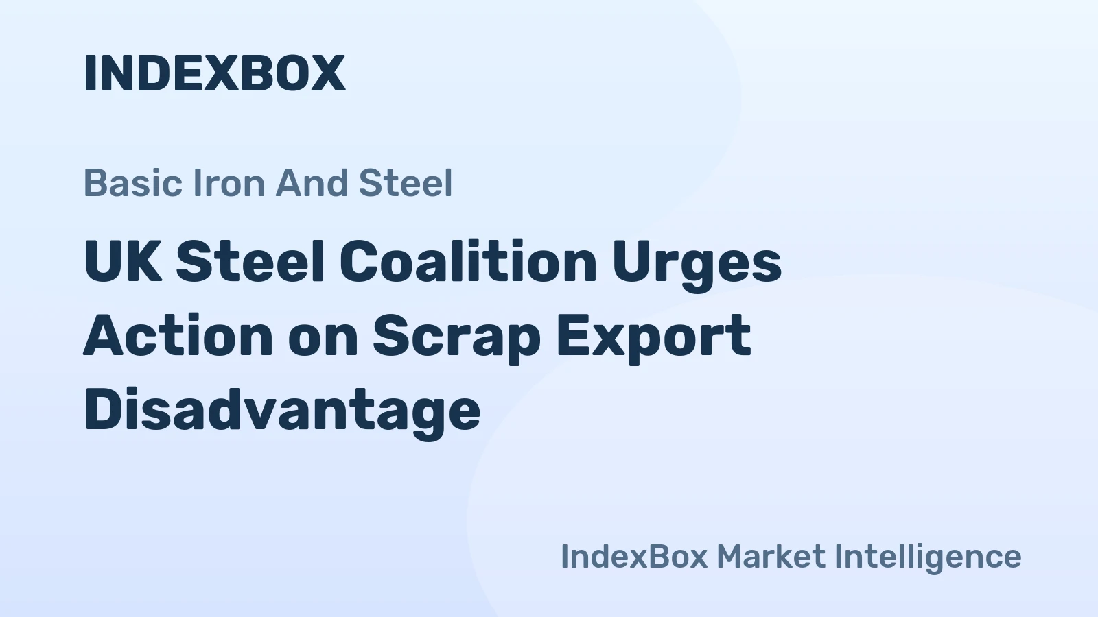 UK Steel Coalition Urges Action on Scrap Export Disadvantage