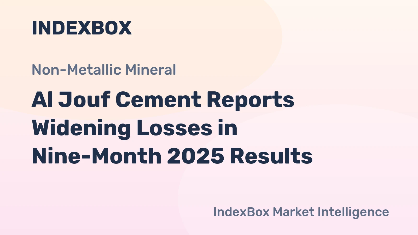 Al Jouf Cement Reports Widening Losses in Nine-Month 2025 Results