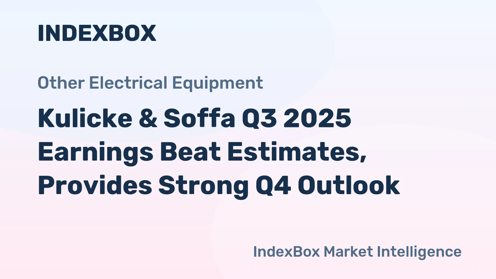 Kulicke & Soffa Q3 2025 Earnings Beat Estimates, Provides Strong Q4 Outlook