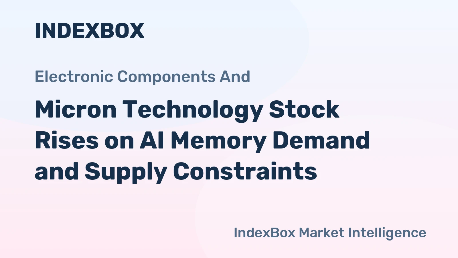 Micron Technology Stock Rises on AI Memory Demand and Supply Constraints