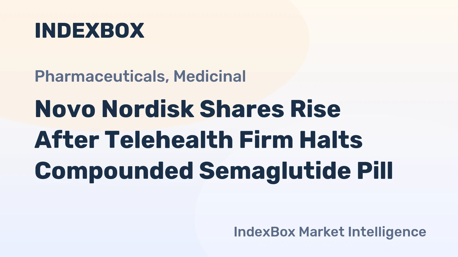Novo Nordisk Shares Rise After Telehealth Firm Halts Compounded Semaglutide Pill