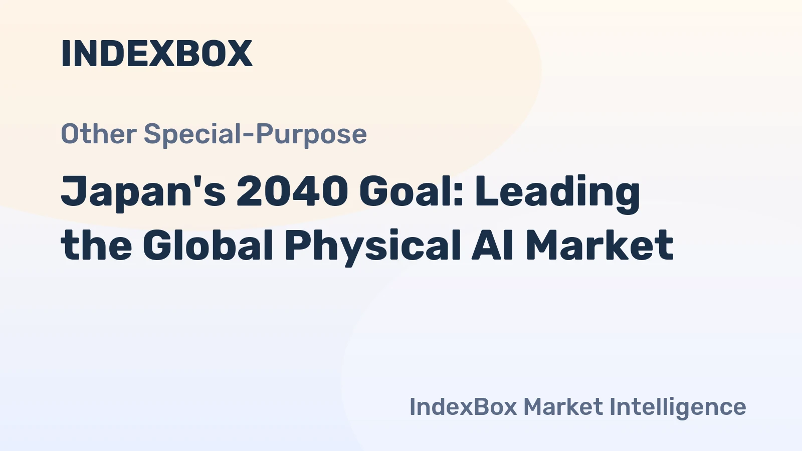 Japan's 2040 Goal: Leading the Global Physical AI Market