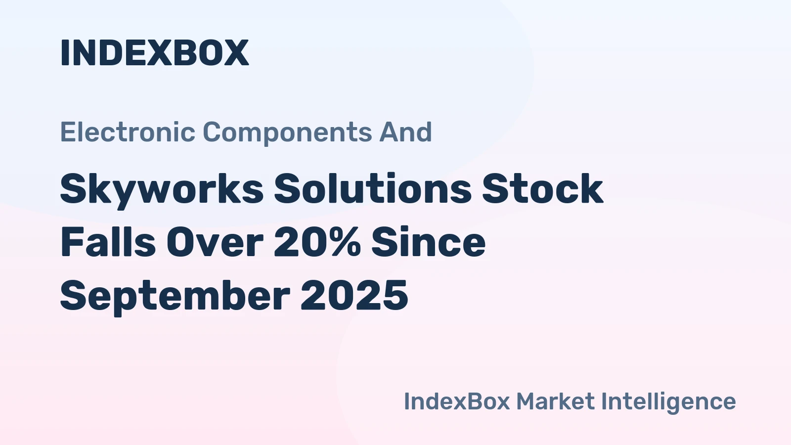 Skyworks Solutions Stock Falls Over 20% Since September 2025