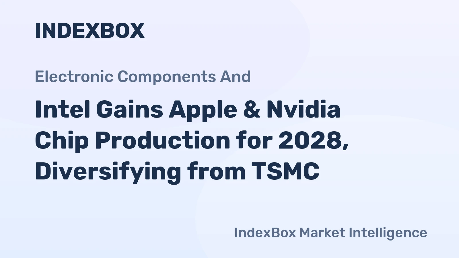 Intel Gains Apple & Nvidia Chip Production for 2028, Diversifying from TSMC