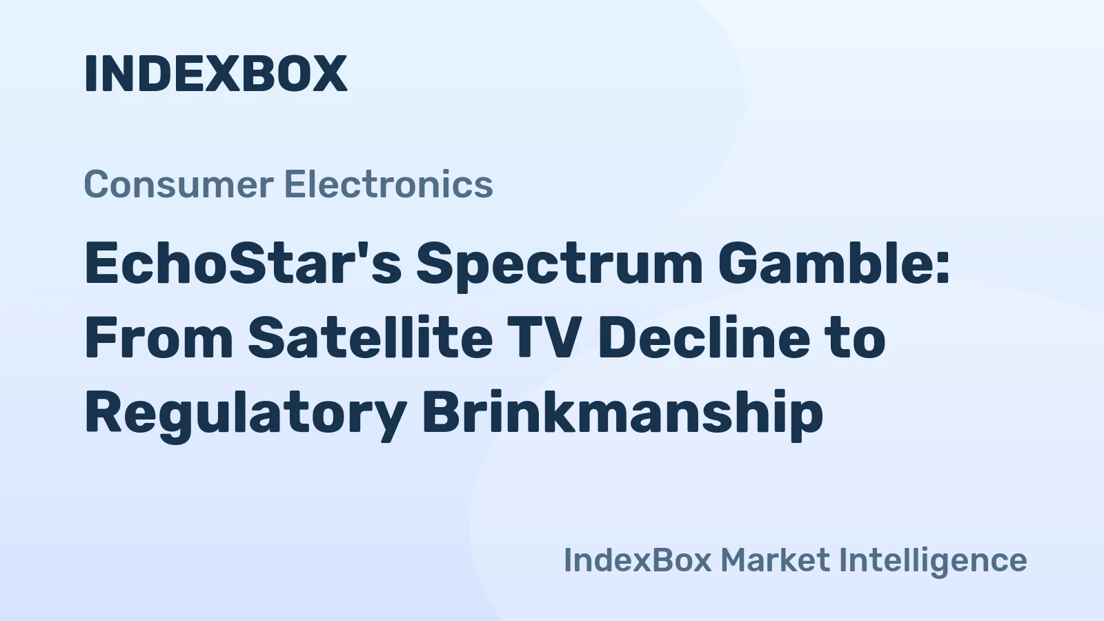 EchoStar's Spectrum Gamble: From Satellite TV Decline to Regulatory Brinkmanship