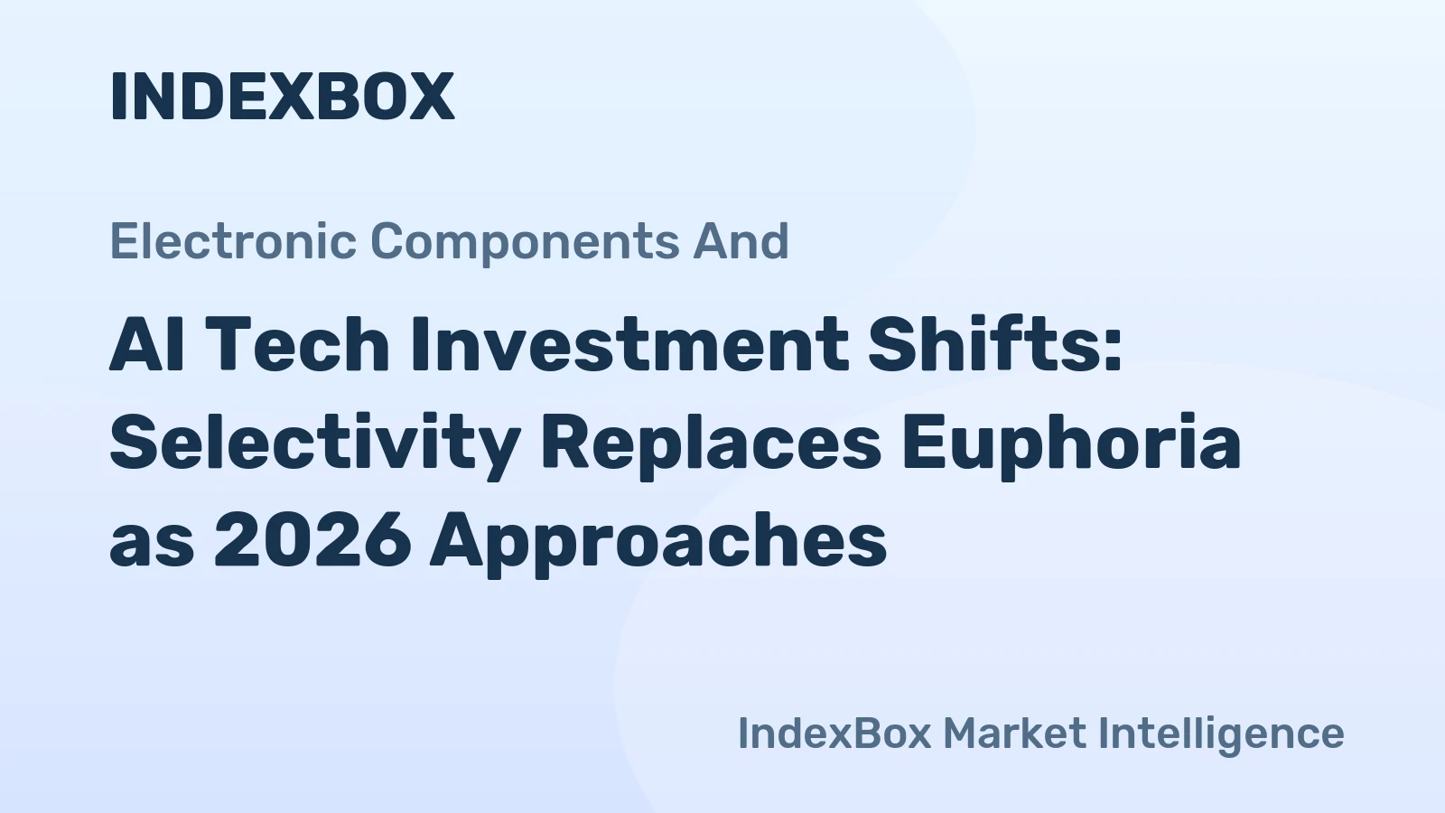 AI Tech Investment Shifts: Selectivity Replaces Euphoria as 2026 Approaches