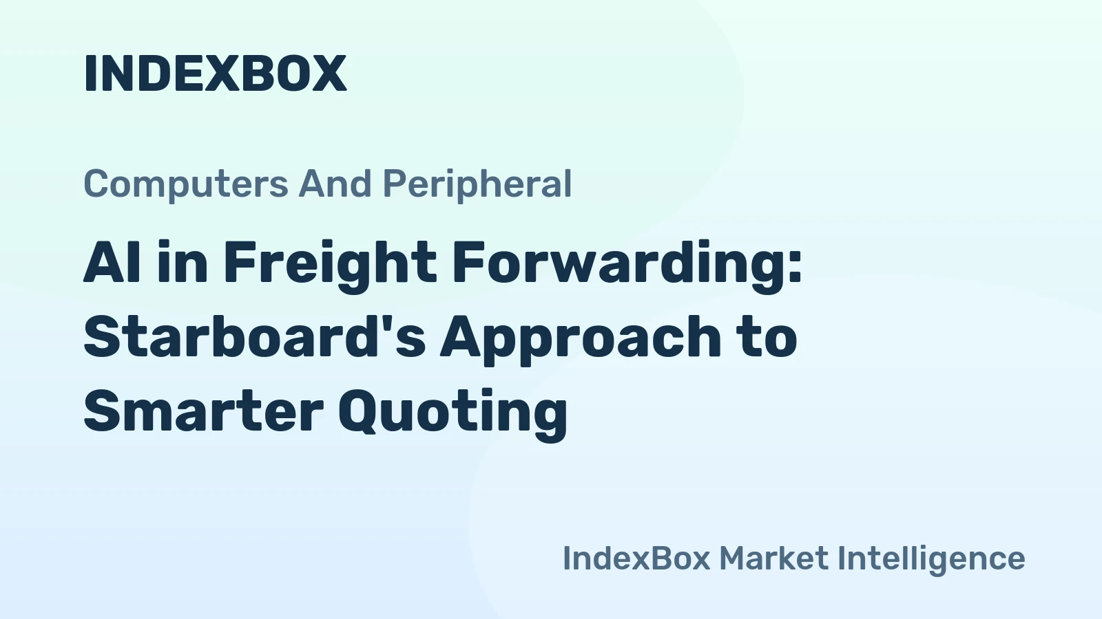 AI in Freight Forwarding: Starboard's Approach to Smarter Quoting