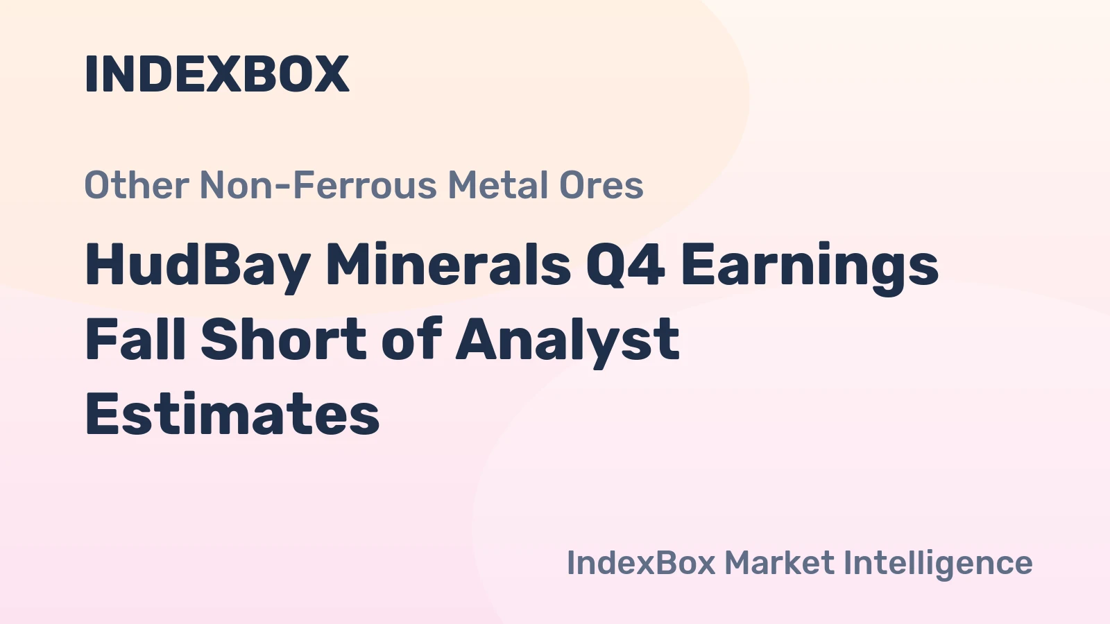 HudBay Minerals Q4 Earnings Fall Short of Analyst Estimates