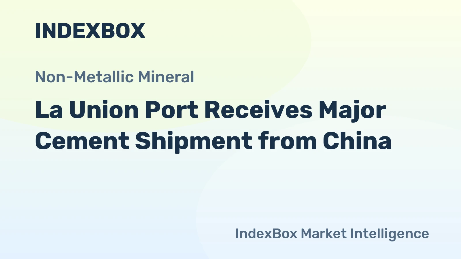 La Union Port Receives Major Cement Shipment from China