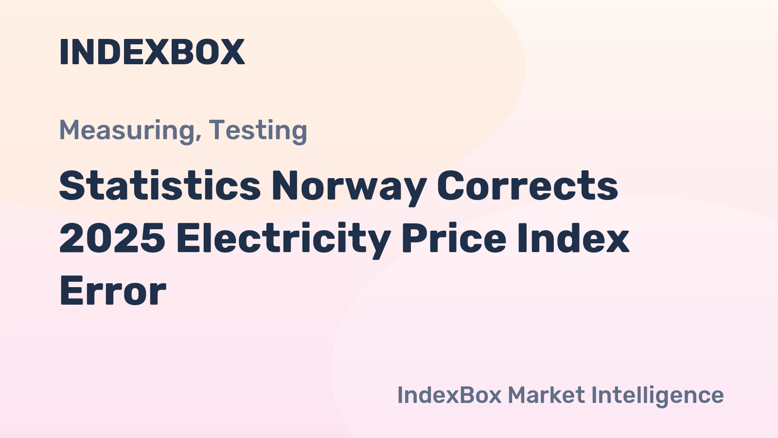 Statistics Norway Corrects 2025 Electricity Price Index Error
