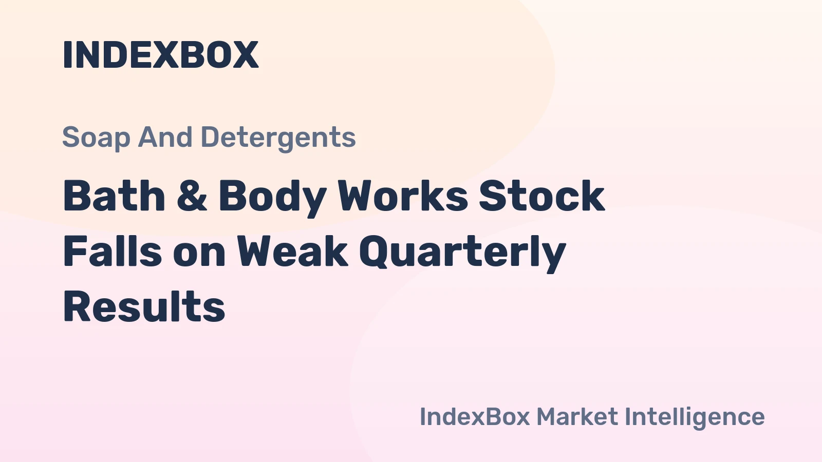 Bath & Body Works Stock Falls on Weak Quarterly Results