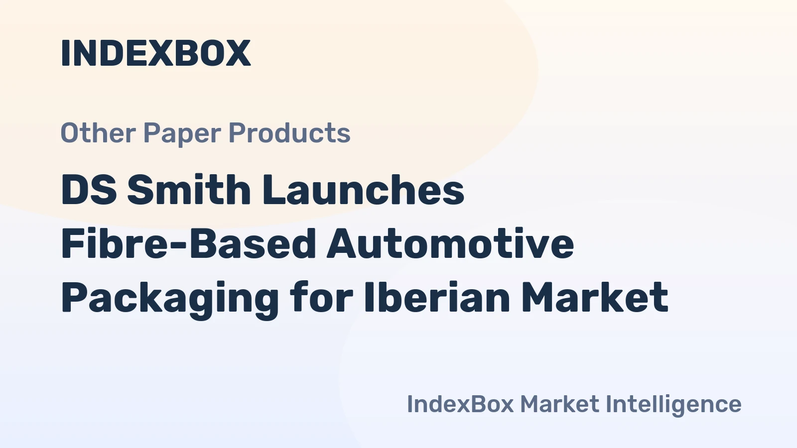 DS Smith Launches Fibre-Based Automotive Packaging for Iberian Market