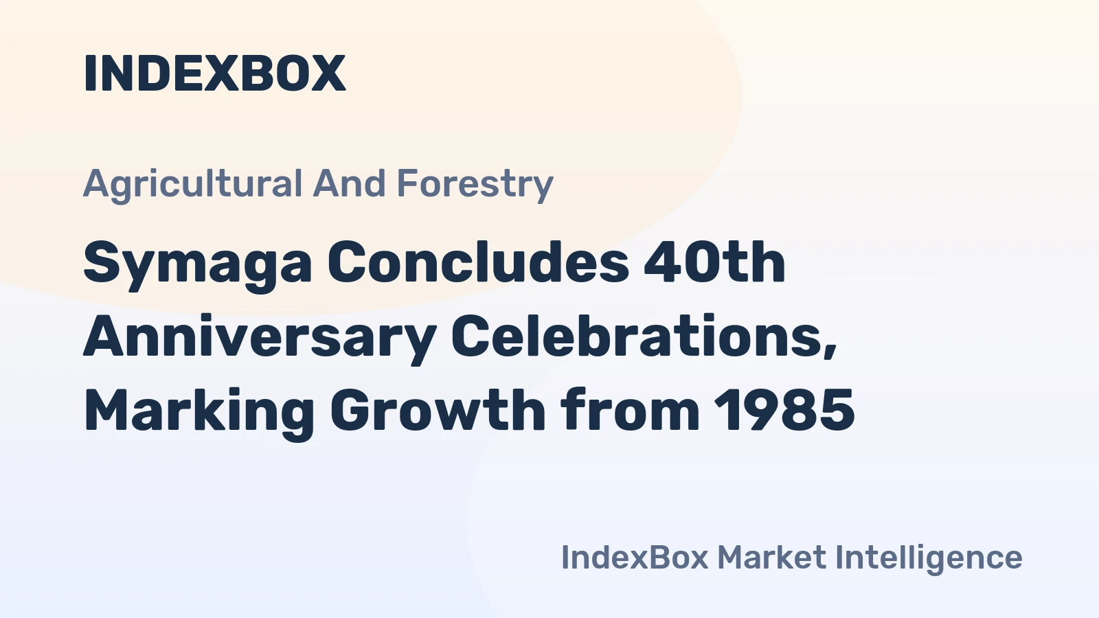 Symaga Concludes 40th Anniversary Celebrations, Marking Growth from 1985