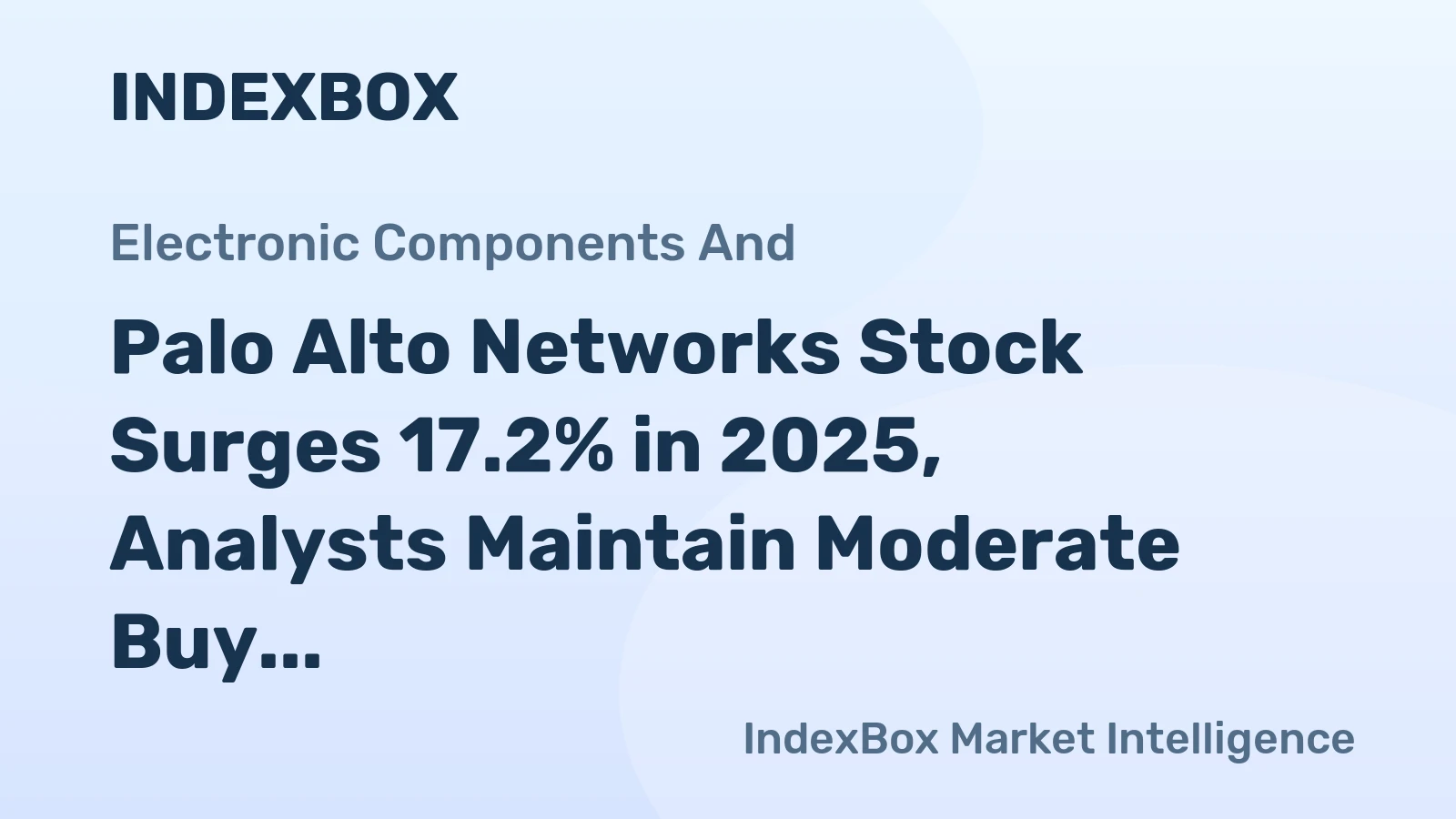 Palo Alto Networks Stock Surges 17.2% in 2025, Analysts Maintain Moderate Buy Rating