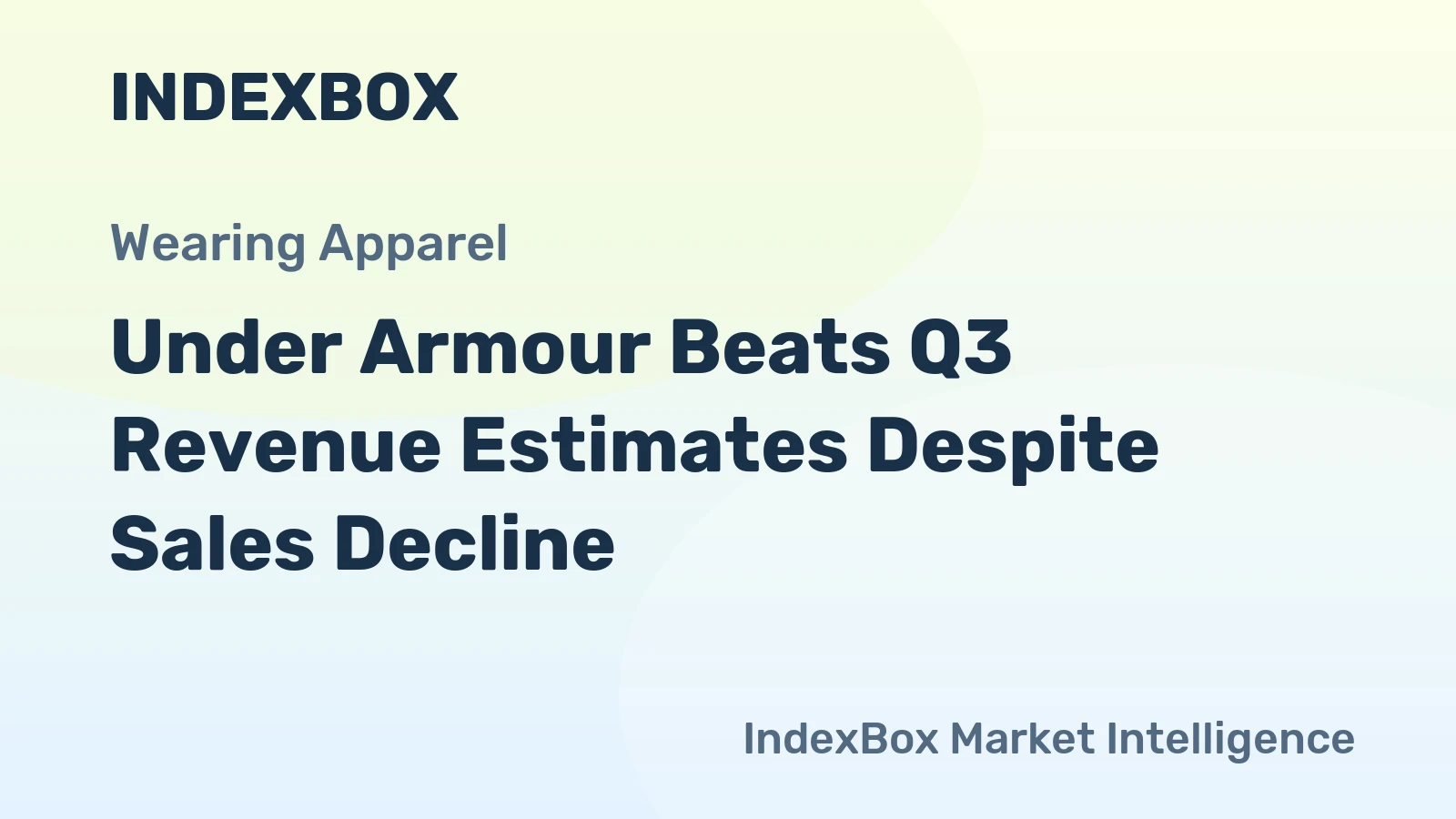 Under Armour Beats Q3 Revenue Estimates Despite Sales Decline