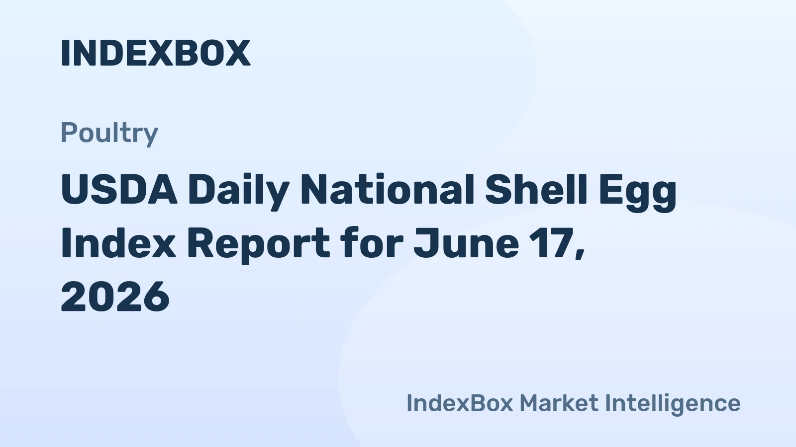 USDA Daily National Shell Egg Index Report for June 17, 2026