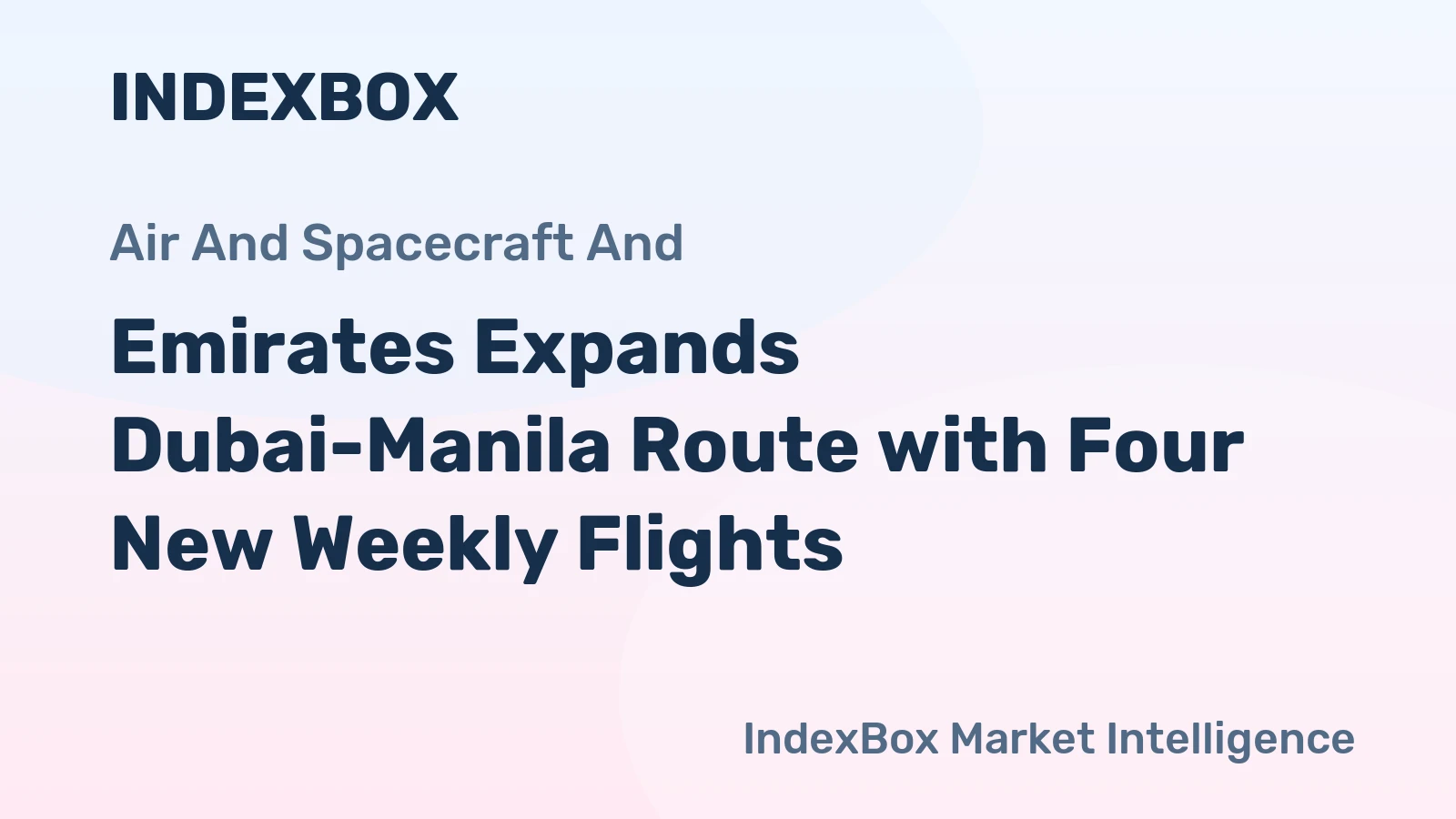 Emirates Expands Dubai-Manila Route with Four New Weekly Flights