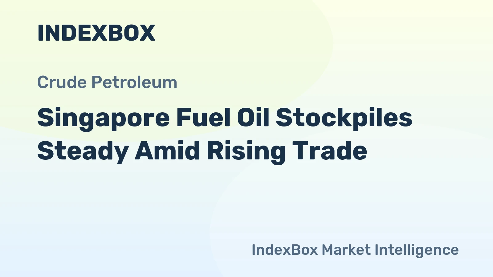 Singapore Fuel Oil Stockpiles Steady Amid Rising Trade