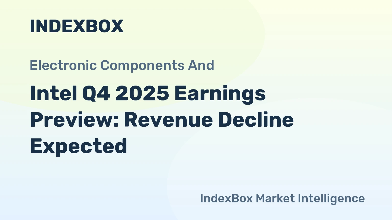 Intel Q4 2025 Earnings Preview: Revenue Decline Expected