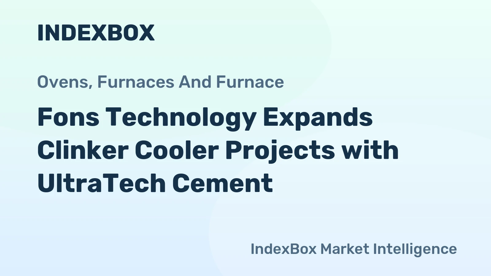 Fons Technology Expands Clinker Cooler Projects with UltraTech Cement