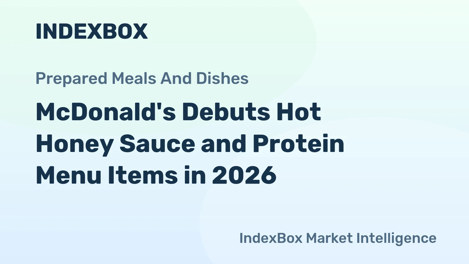 McDonald's Debuts Hot Honey Sauce and Protein Menu Items in 2026
