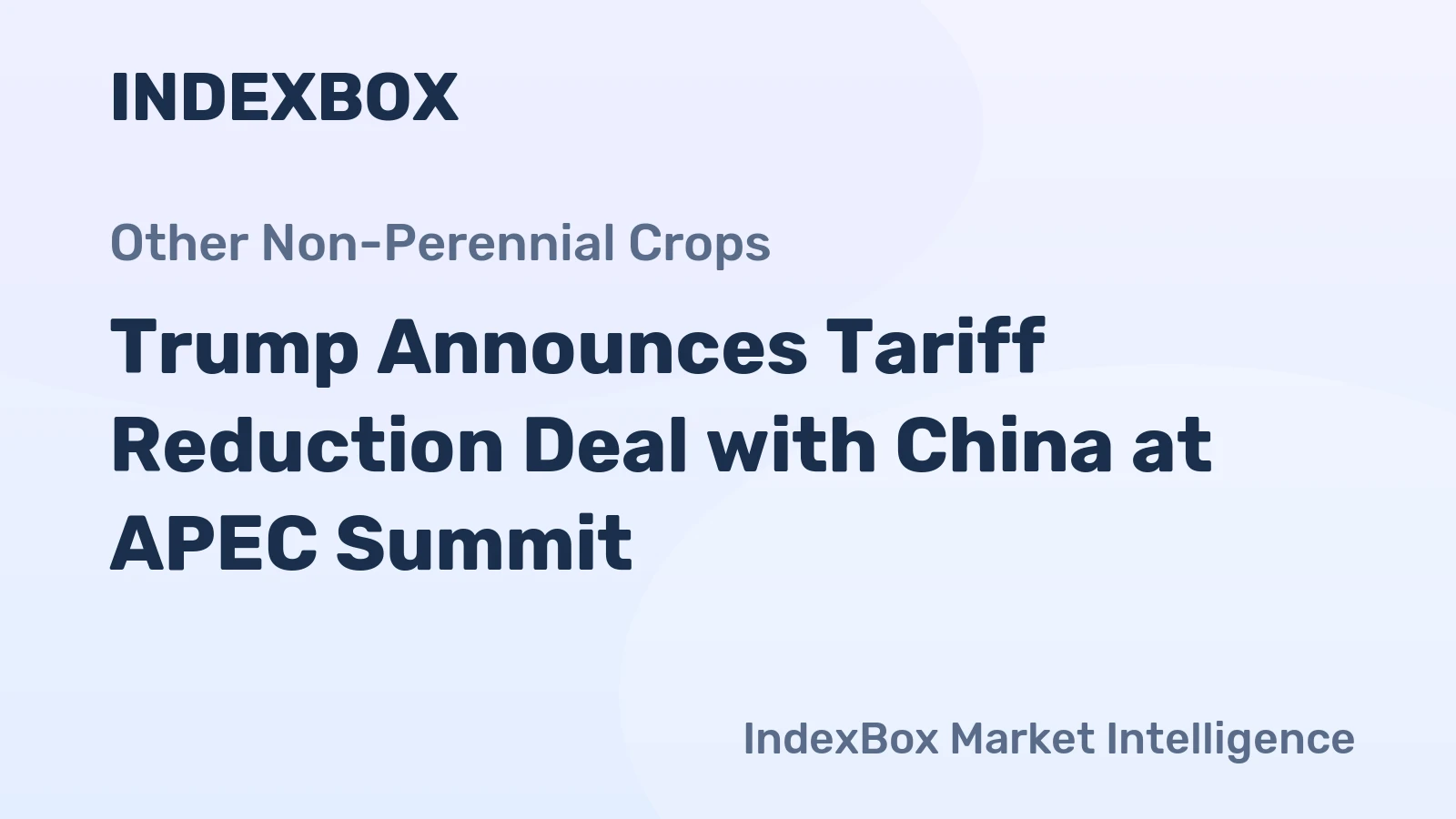 Trump Announces Tariff Reduction Deal with China at APEC Summit