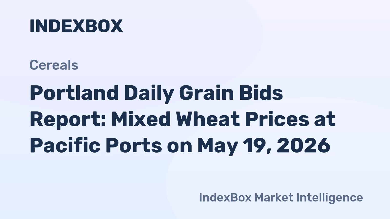 Portland Daily Grain Bids Report: Mixed Wheat Prices at Pacific Ports on May 19, 2026