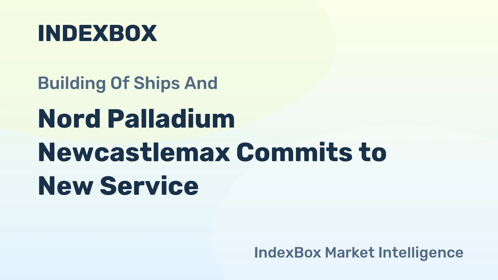 Nord Palladium Newcastlemax Commits to New Service