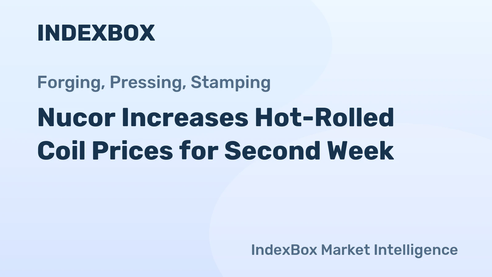 Nucor Increases Hot-Rolled Coil Prices for Second Week