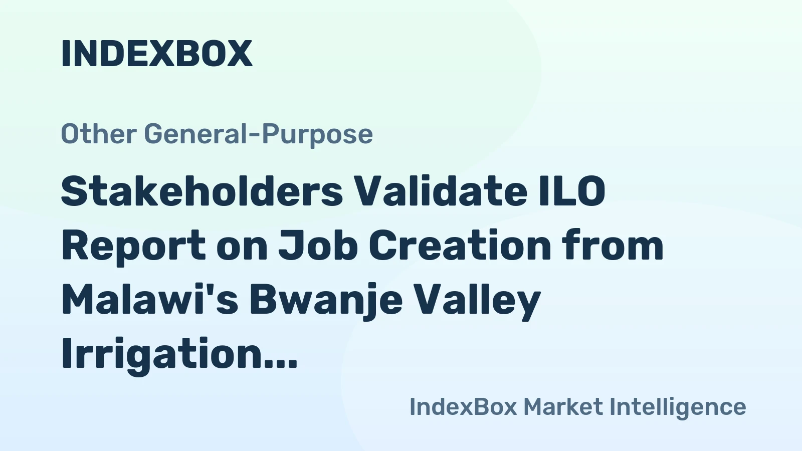 Stakeholders Validate ILO Report on Job Creation from Malawi's Bwanje Valley Irrigation Scheme
