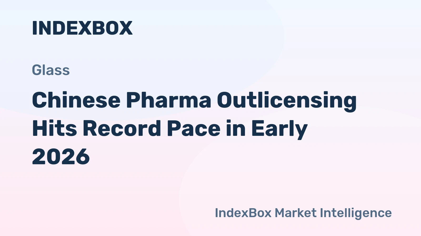 Chinese Pharma Outlicensing Hits Record Pace in Early 2026