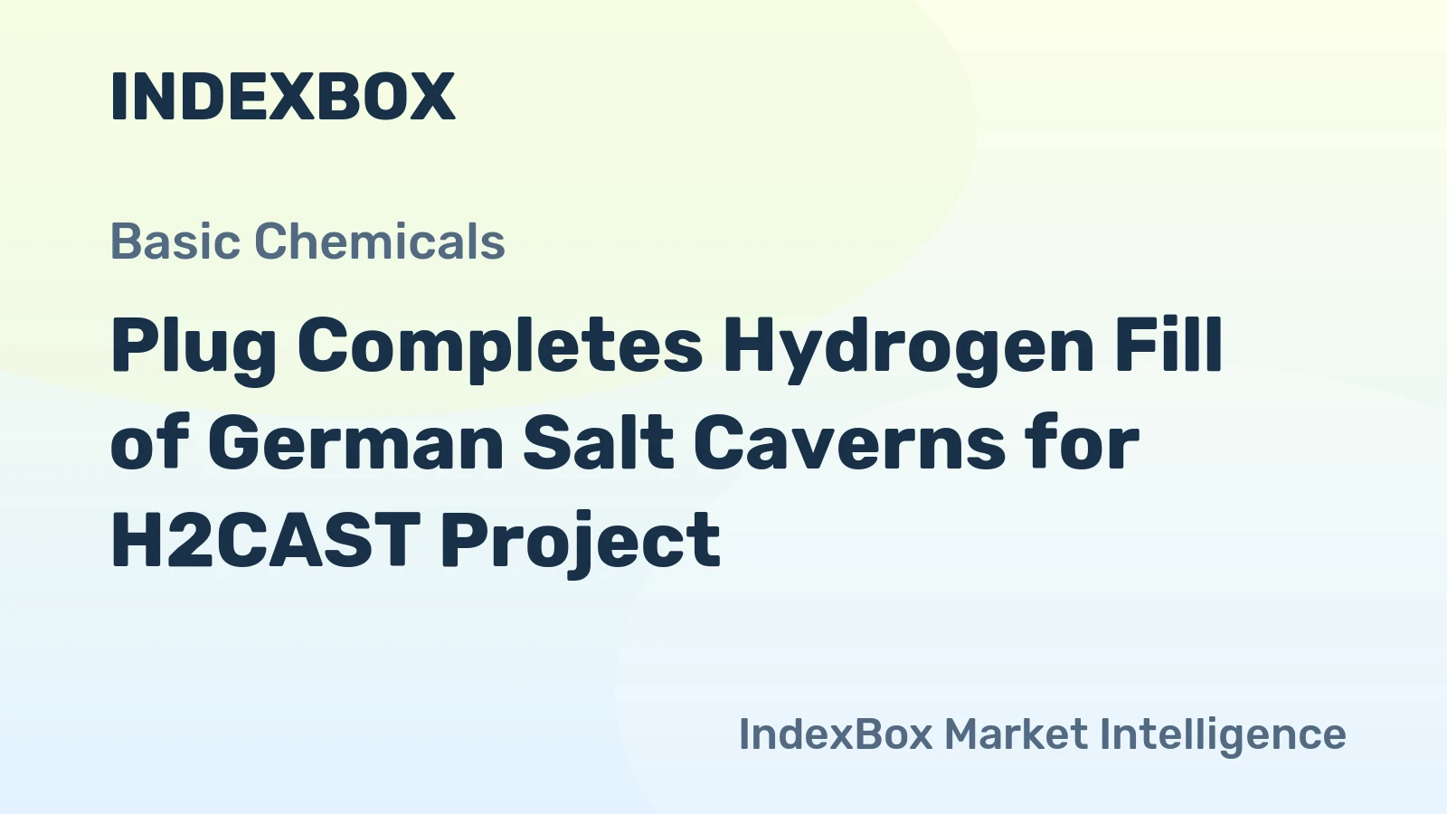 Plug Completes Hydrogen Fill of German Salt Caverns for H2CAST Project
