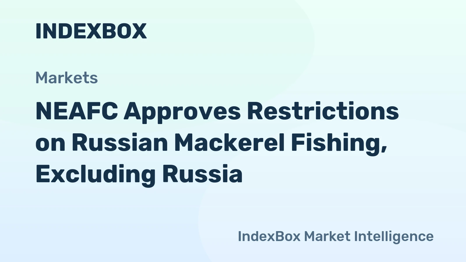 NEAFC Approves Restrictions on Russian Mackerel Fishing, Excluding Russia