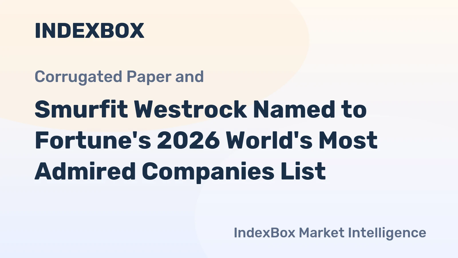 Smurfit Westrock Named to Fortune's 2026 World's Most Admired Companies List