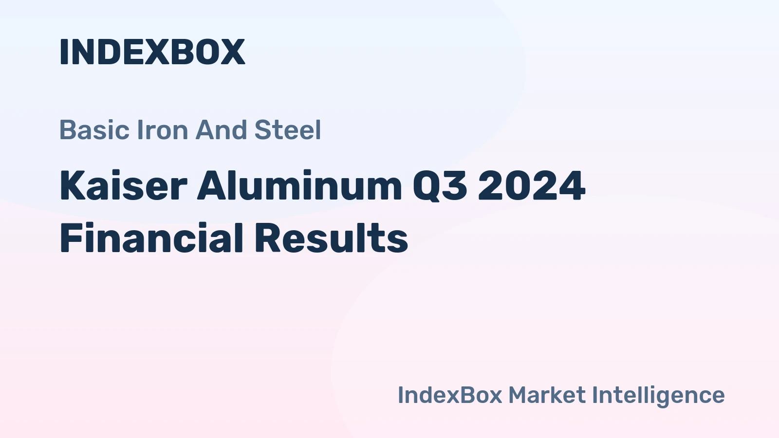 Kaiser Aluminum Q3 2024 Financial Results