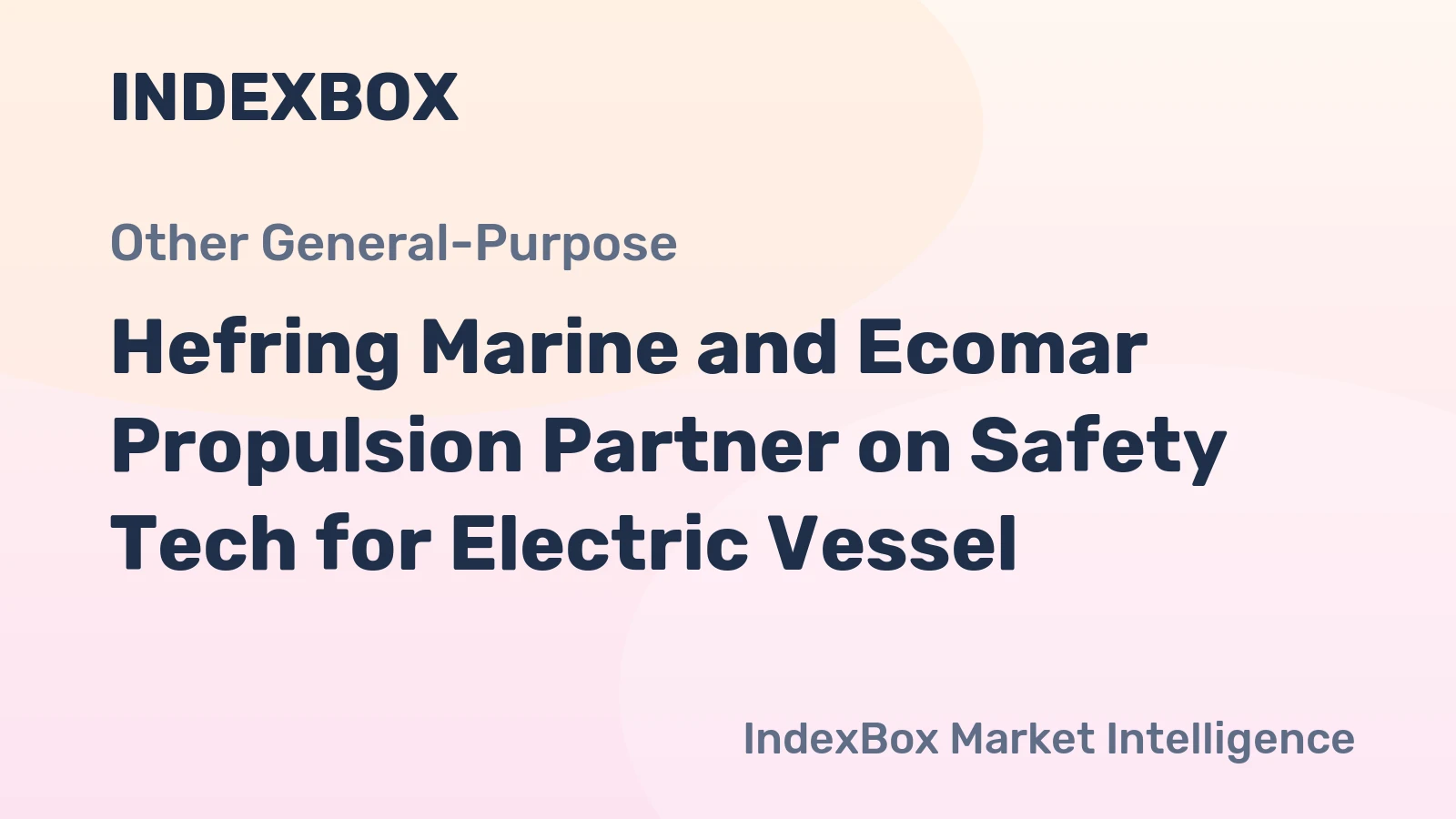 Hefring Marine and Ecomar Propulsion Partner on Safety Tech for Electric Vessel