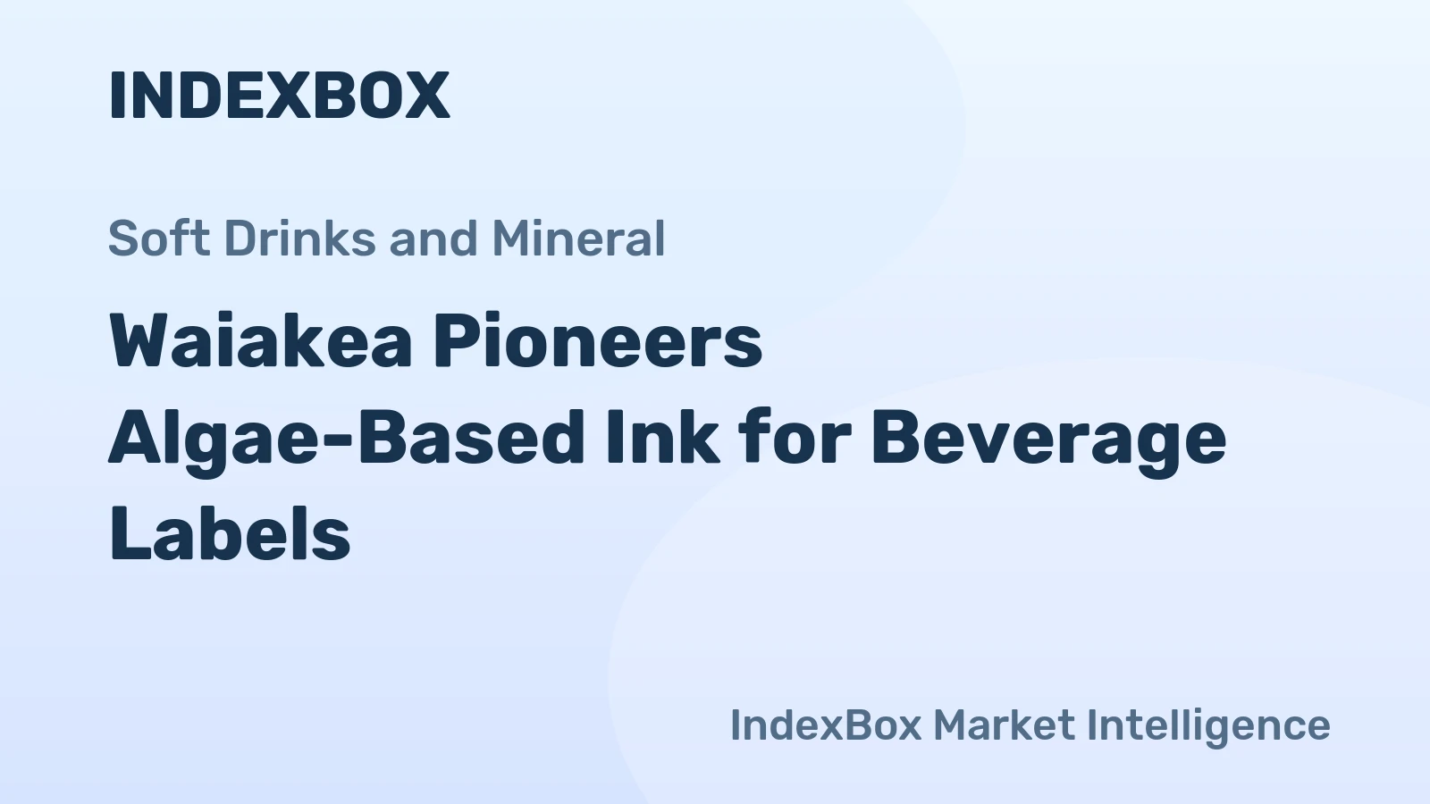 Waiakea Pioneers Algae-Based Ink for Beverage Labels