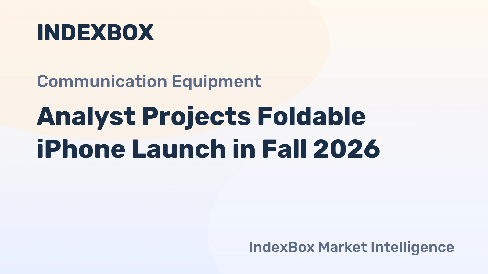 Analyst Projects Foldable iPhone Launch in Fall 2026