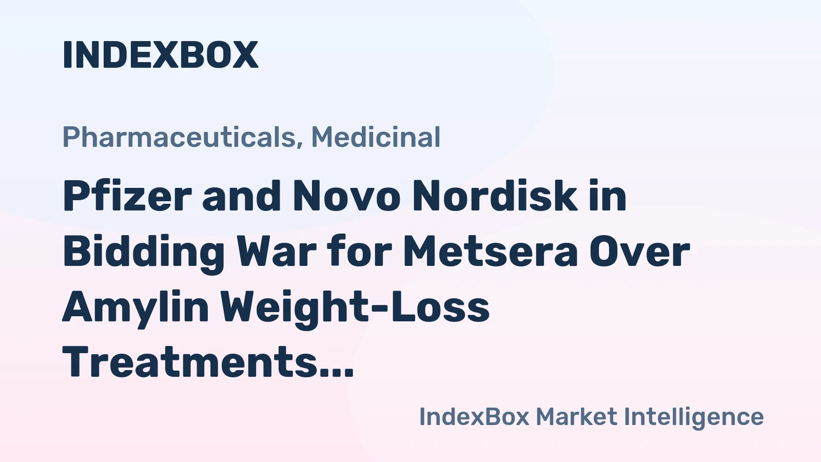 Pfizer and Novo Nordisk in Bidding War for Metsera Over Amylin Weight-Loss Treatments