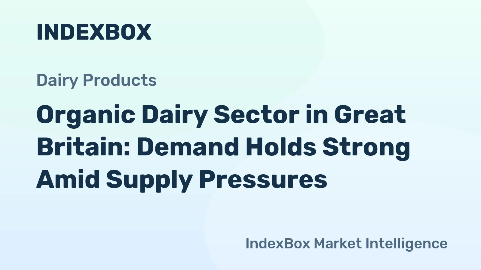 Organic Dairy Sector in Great Britain: Demand Holds Strong Amid Supply Pressures
